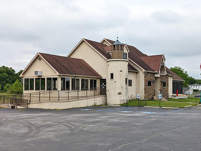 The nautical charm of Kathy's exterior hints at the ocean of flavors waiting inside this Delaware City institution.