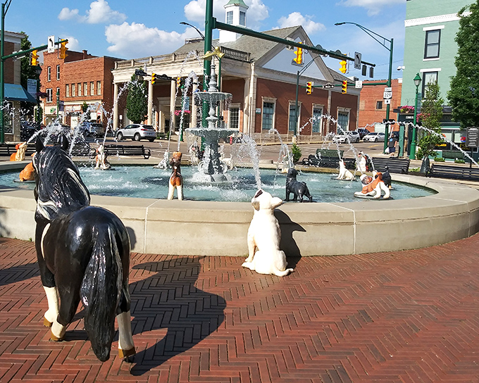 A serene park scene that makes you wonder why you ever thought retirement meant sitting in a rocking chair.