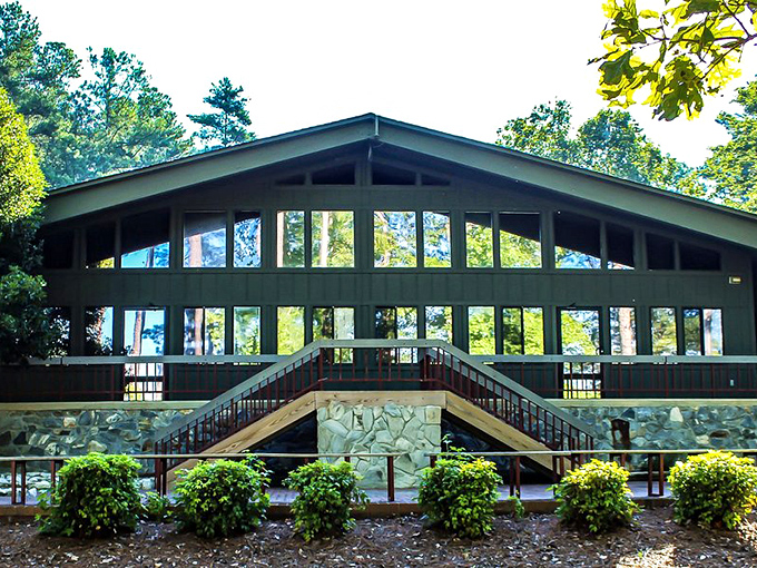 Limestone College's classic columns and manicured grounds offer a peaceful retreat in the heart of Pendleton's historic district.