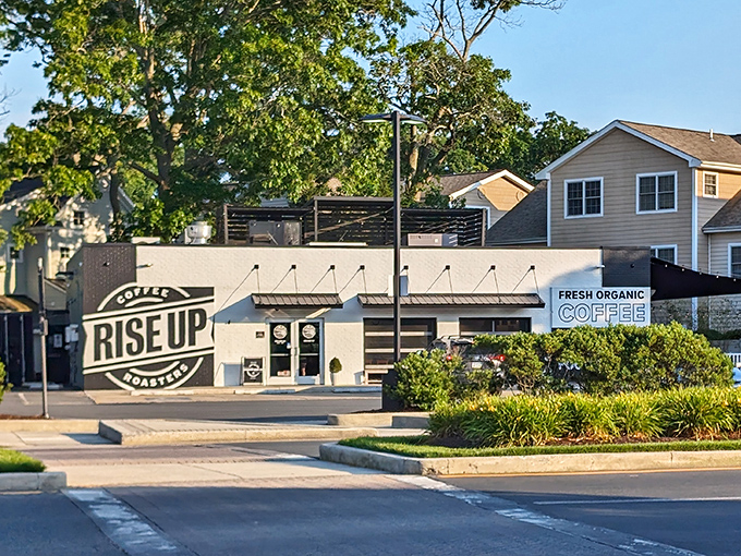 The clean lines and modern vibe of Rise Up Coffee Roasters feels like the future of coffee&mdash;available right now in Rehoboth Beach.