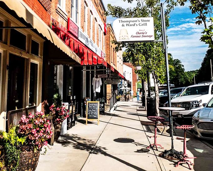 Thompson's Store stands proudly on Saluda's main drag, serving locals since before remote controls were invented.