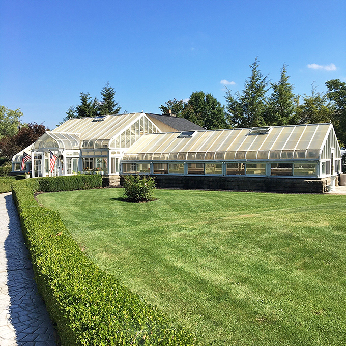 This greenhouse conservatory offers Sharon residents natural beauty without the unnatural housing prices of larger cities.