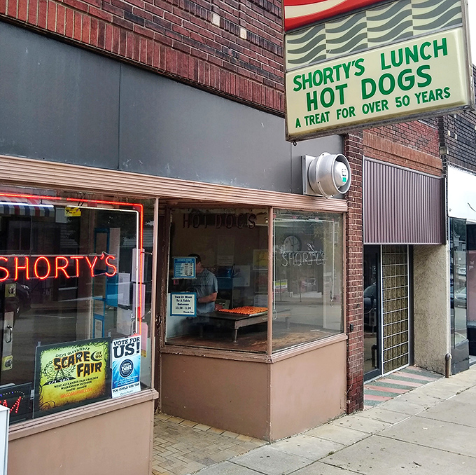 Through that window, you can watch hot dog magic happen. Shorty's keeps the art of simplicity alive.