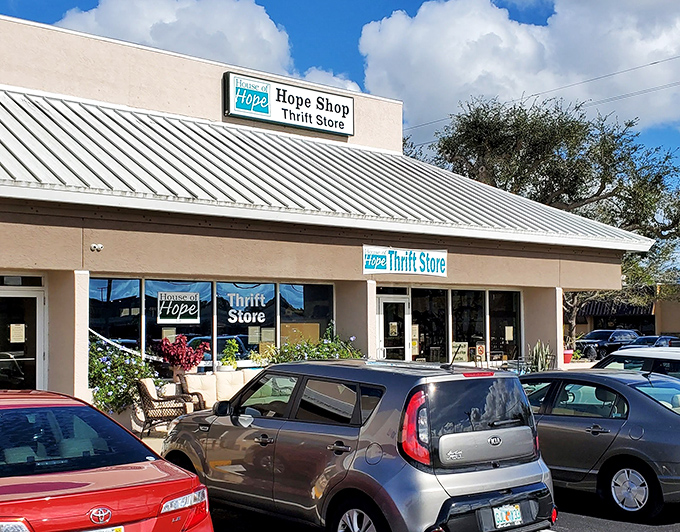 That sloped white roof shelters thousands of treasures &ndash; each purchase writes a new chapter for both item and buyer.