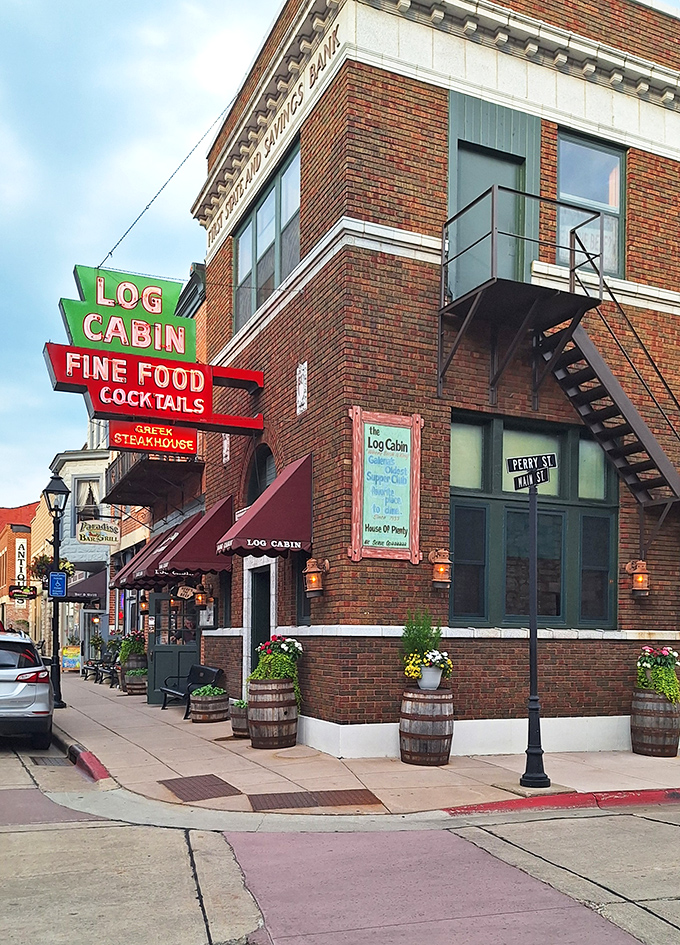 Corner location, classic brick, and a sign straight out of the golden age of restaurants. Meat memories are made here!