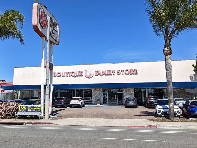 Morning shoppers arrive for first pick of fresh donations. The thrill of the hunt begins in this sprawling secondhand superstore.