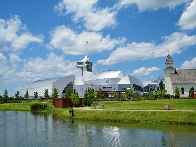 The Discovery Park's futuristic architecture in Union City proves small towns can think big when it comes to education and entertainment.