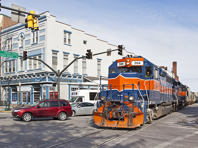 Small-town America lives on in Westminster, where neighbors still wave from their front porches. 