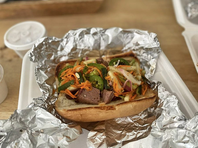 This sandwich isn't just loaded&mdash;it's carrying more delicious cargo than a merchant ship returning from the spice islands.