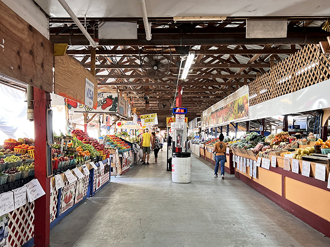 The farmers market section &ndash; where produce is so fresh it practically introduces itself. "Hi, I'm a tomato, I was picked yesterday!"
