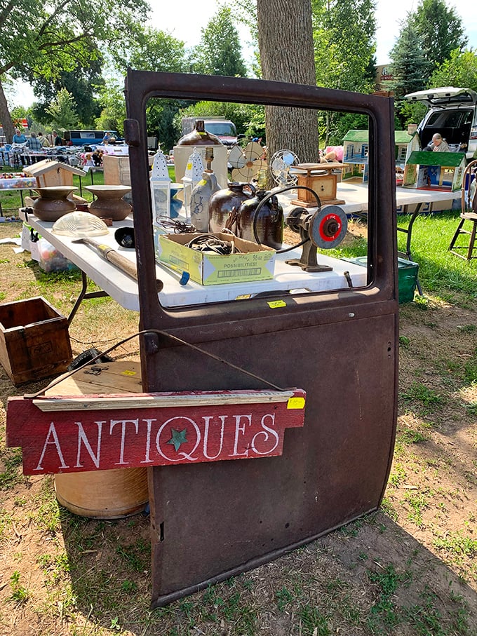 "Antiques" says the sign, but "memories" is what they're really selling&mdash;each rusty treasure a portal to Wisconsin's industrious past.