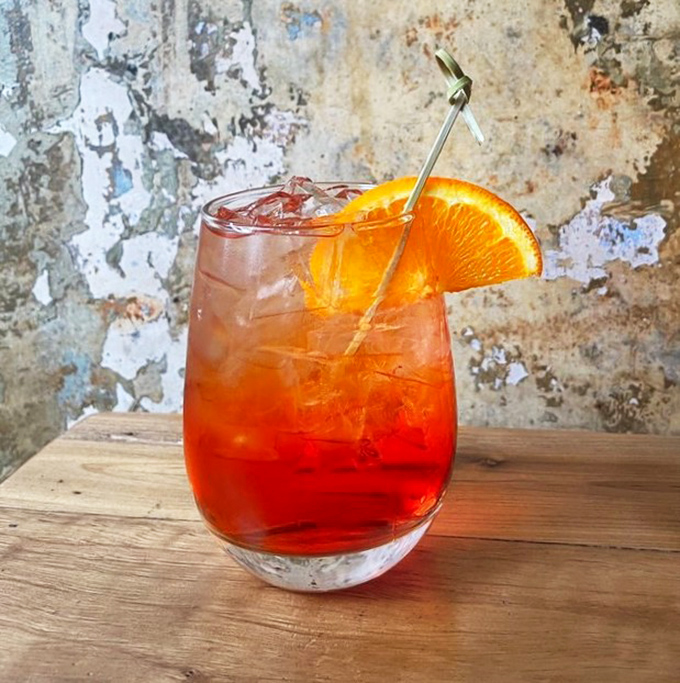 An Aperol Spritz that captures summer in a glass, even during Cleveland's winter months.