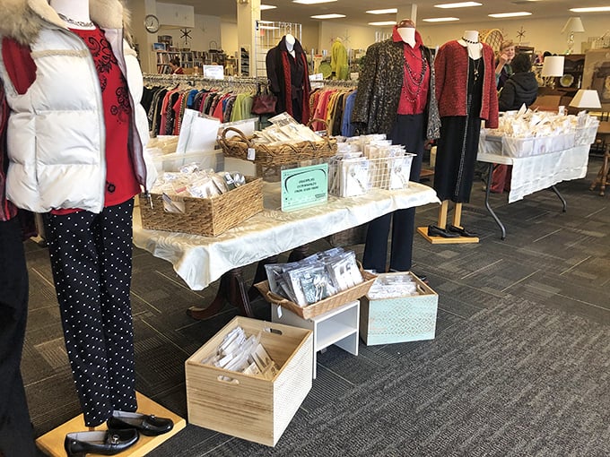 Fashion forward without breaking the bank. These carefully curated displays showcase how yesterday's elegance becomes today's sustainable style statement.