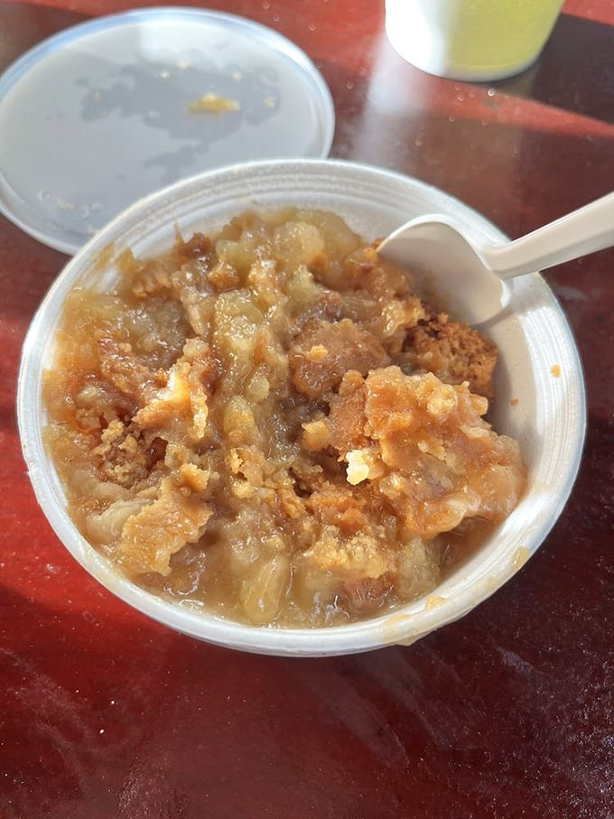 The banana pudding arrives like a sweet, creamy punctuation mark at the end of your barbecue sentence &ndash; utterly necessary and completely satisfying.