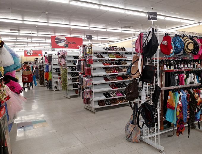 Footwear fantasies and accessory adventures await in this corner of Savers, where yesterday's fashion statements make tomorrow's unique style.