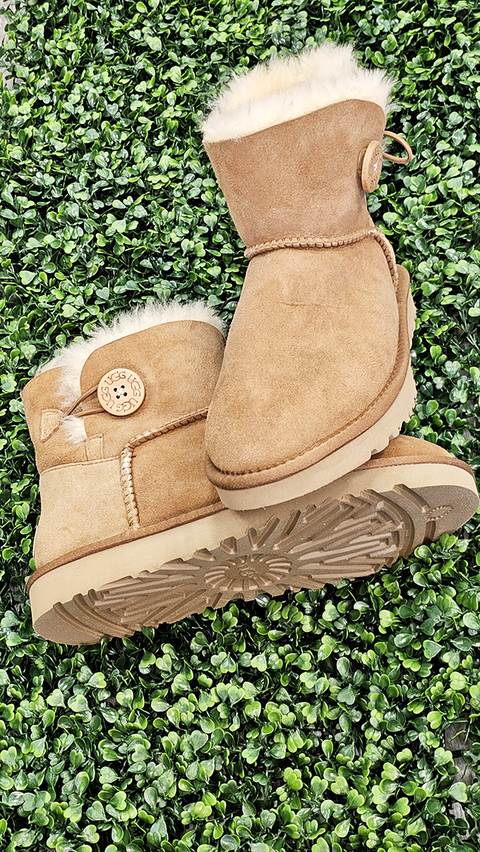 These barely-worn UGG boots are the fashion equivalent of finding an unopened chocolate bar in your coat pocket from last winter.