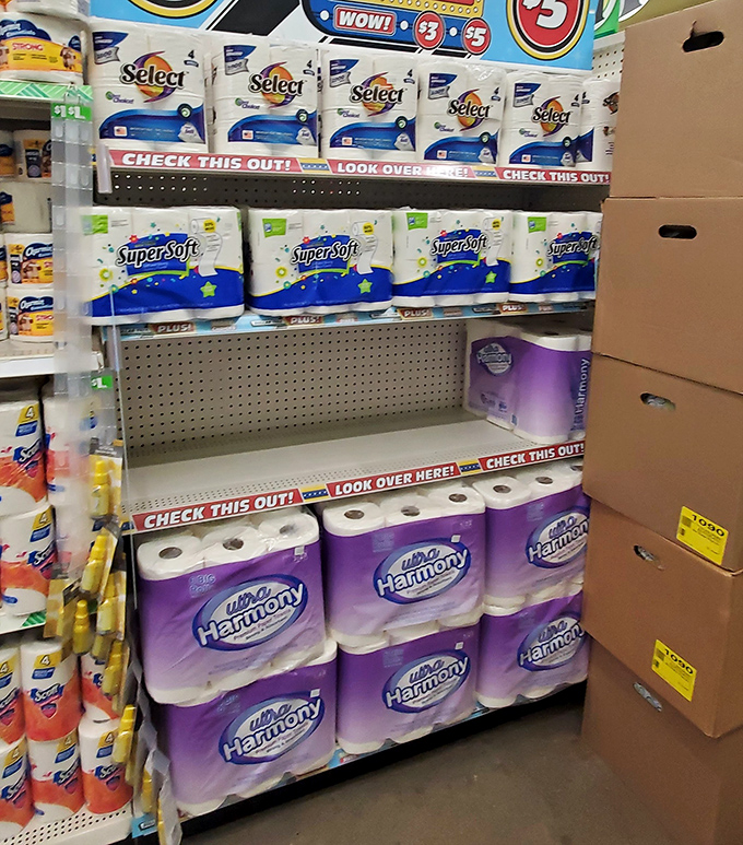 The toilet paper aisle&mdash;where smart shoppers know that some necessities don't need designer labels or premium pricing.