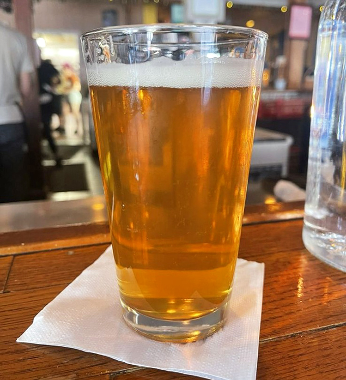 A perfectly poured craft beer awaits its destiny&mdash;to wash down deep dish pizza in what might be California's most satisfying food pairing.