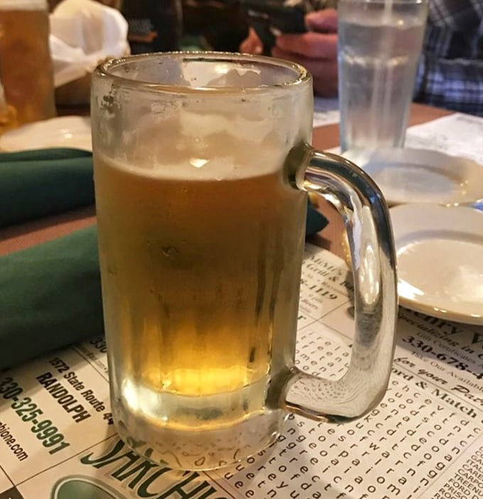A proper German beer isn't just a beverage; it's a commitment. This frosty mug of Warsteiner demands to be respected, not rushed.