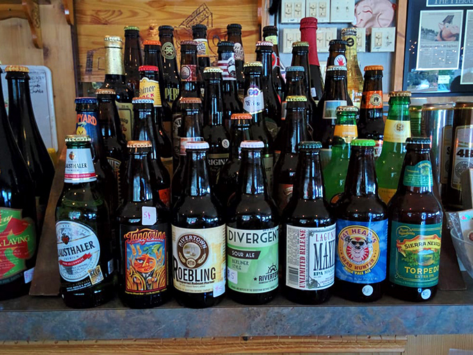 The beer selection rivals the food menu in thoughtfulness. From local brews to craft favorites, liquid happiness awaits.