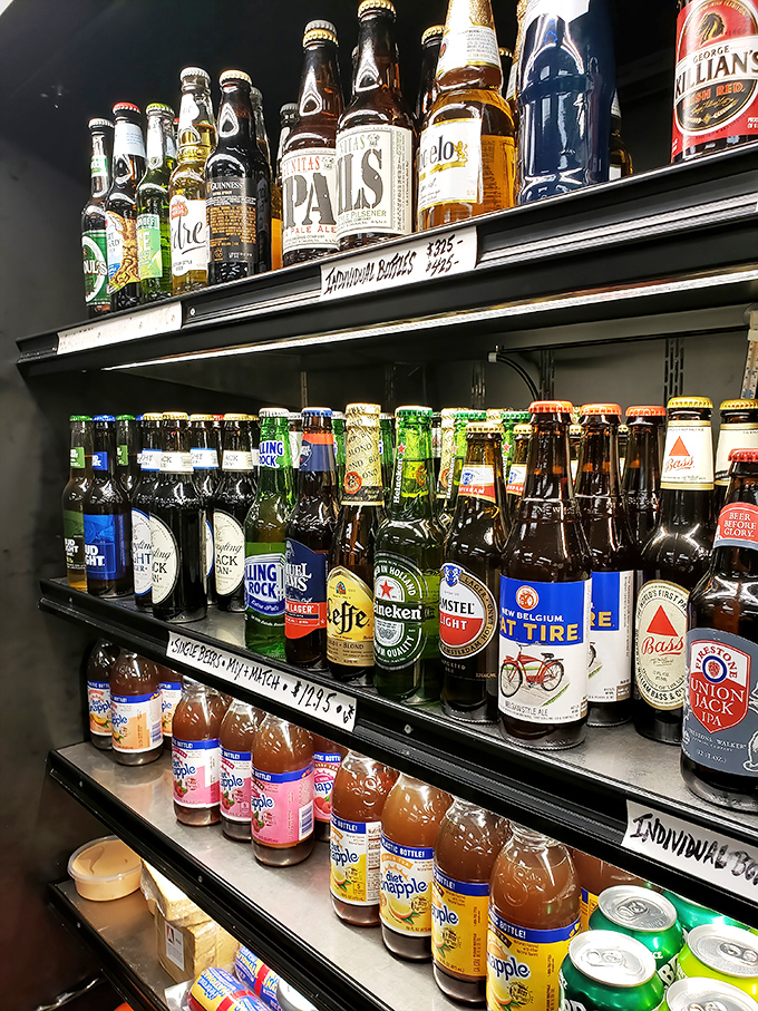 The beverage selection proves Pumpernick's understands that sometimes a cold beer is the perfect companion to a serious sandwich situation.
