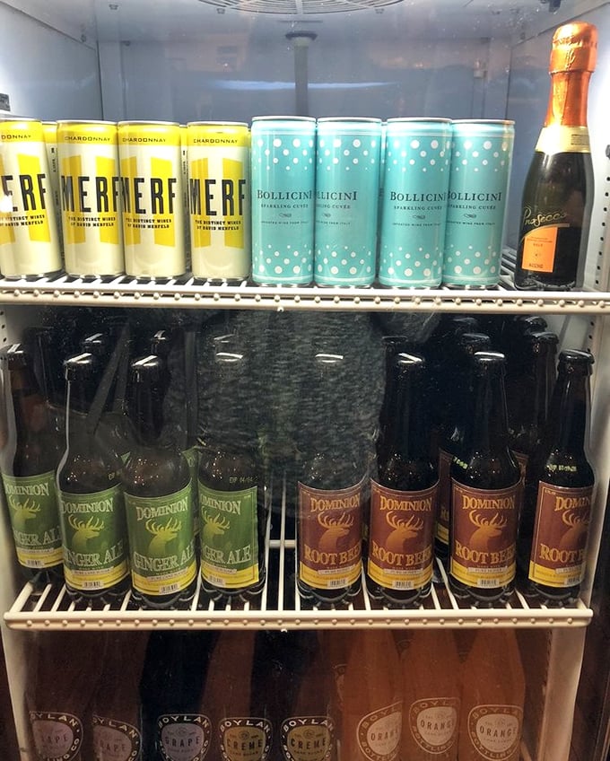 The beverage cooler offers liquid companions for your meat journey. Because even barbecue heroes need sidekicks.