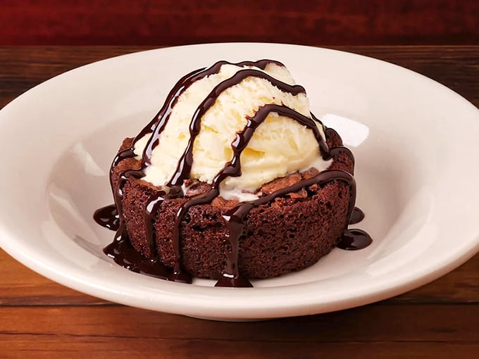 The Big Ol' Brownie doesn't just satisfy a sweet tooth—it throws a party for it. That vanilla ice cream melting into warm chocolate is pure theater.