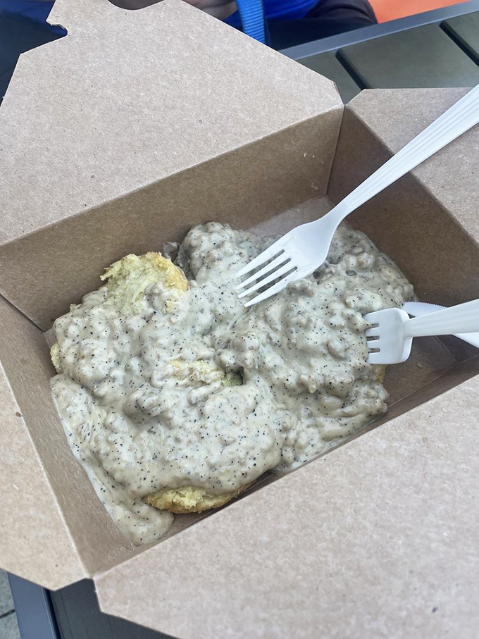 Biscuits and gravy that would make your Southern grandmother nod in approval&mdash;comfort food that hugs you from the inside out.