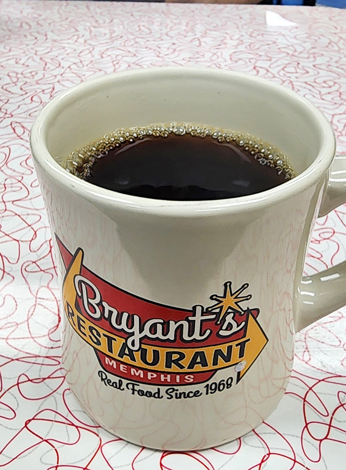 That perfect cup of black coffee &ndash; dark, strong, and ready to jumpstart your day.