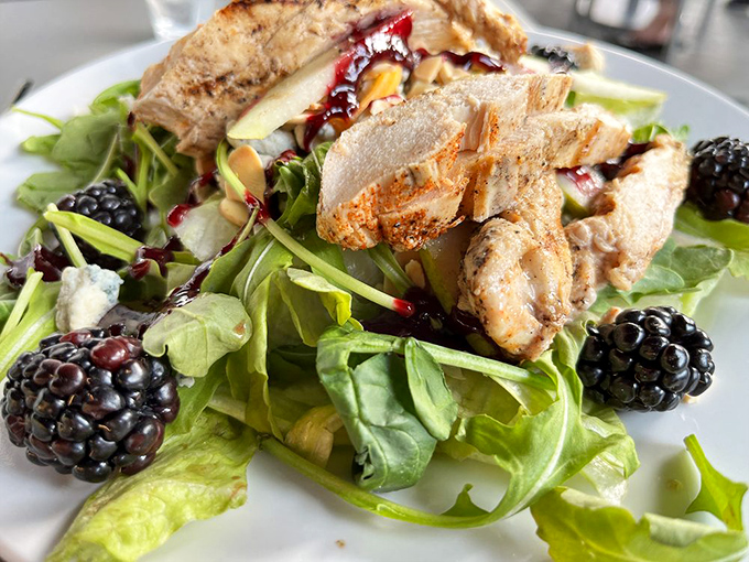 Not all salads are created equal. This Blackberry Bliss combines fresh berries, grilled chicken, and mixed greens for a dish that's both virtuous and indulgent.