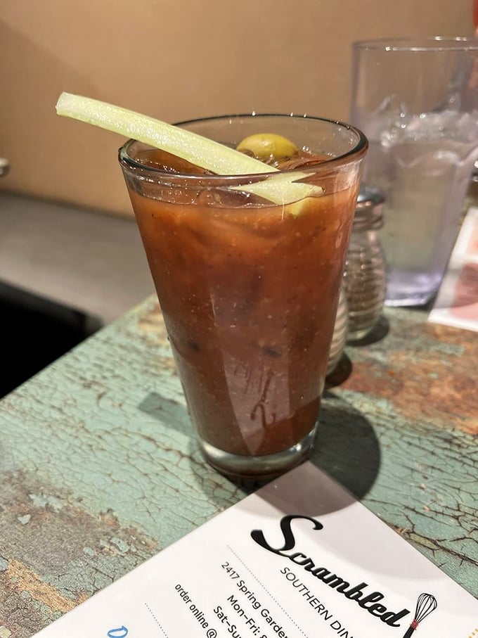 A Bloody Mary that's practically a meal unto itself&mdash;spicy, savory, and garnished with enough vegetables to count as your morning salad.