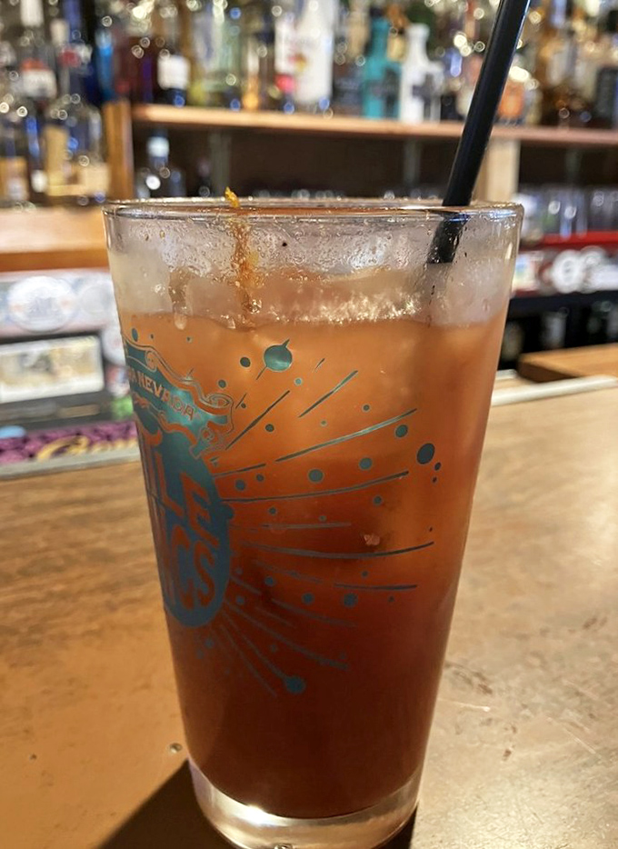 A Bloody Mary that's practically a meal in itself. The perfect companion when you're waiting for a burger that requires its own zip code.