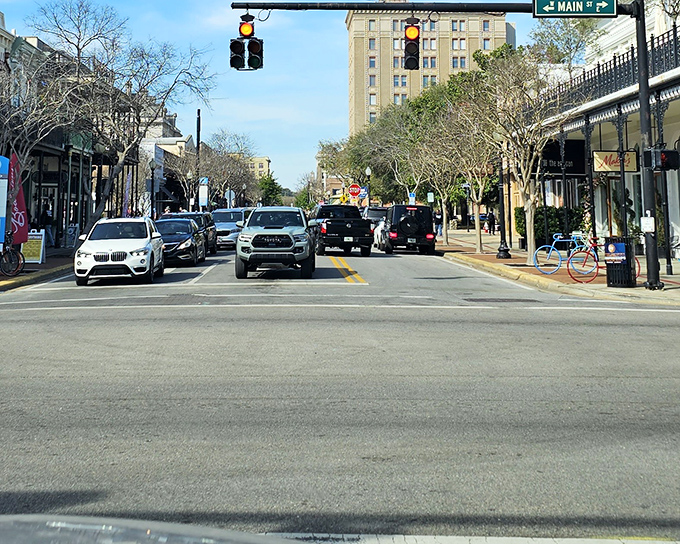 The Bodacious Shops complex welcomes visitors with palm trees and promise. It's the retail equivalent of a warm hug with a side of retail therapy.