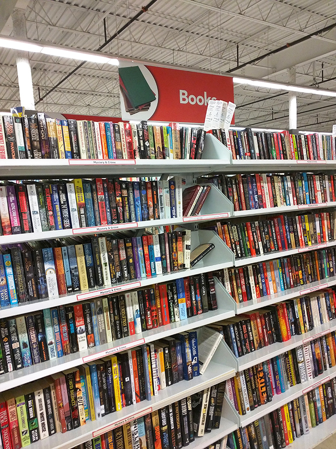 The book section rivals small libraries, offering literary treasures from $1-3 – proof that adventures needn't cost a fortune.