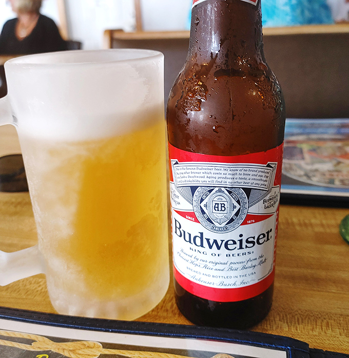 Sometimes the perfect companion to fresh seafood is just an ice-cold beer in a frosty mug &ndash; simplicity at its most refreshing.