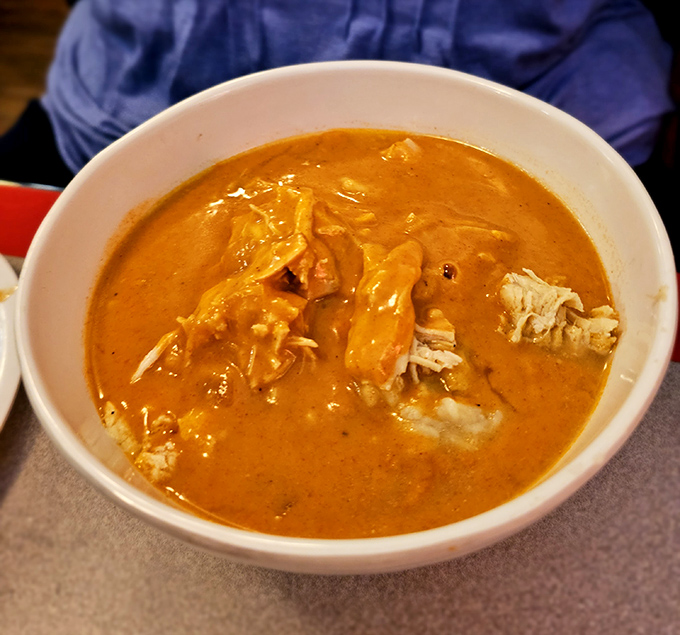 This paprikash soup isn't just orange&mdash;it's a sunset-colored pool of chicken, paprika, and soul-warming goodness that defies simple description.