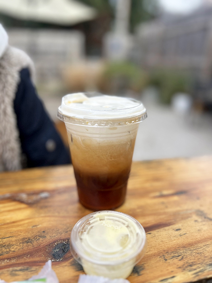 Coffee alchemy at its finest&mdash;this layered iced creation might just be the reason Columbus residents bounce through their mornings.