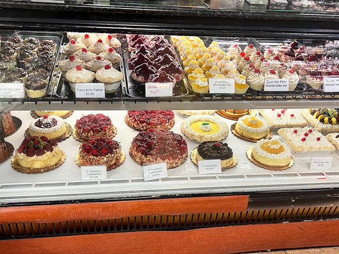 A cake showcase that makes wedding planning worth it, with each creation more tempting than the last.