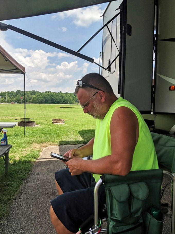 Camping with modern comforts &ndash; this RV spot offers the perfect balance of wilderness connection without sacrificing that precious morning coffee.