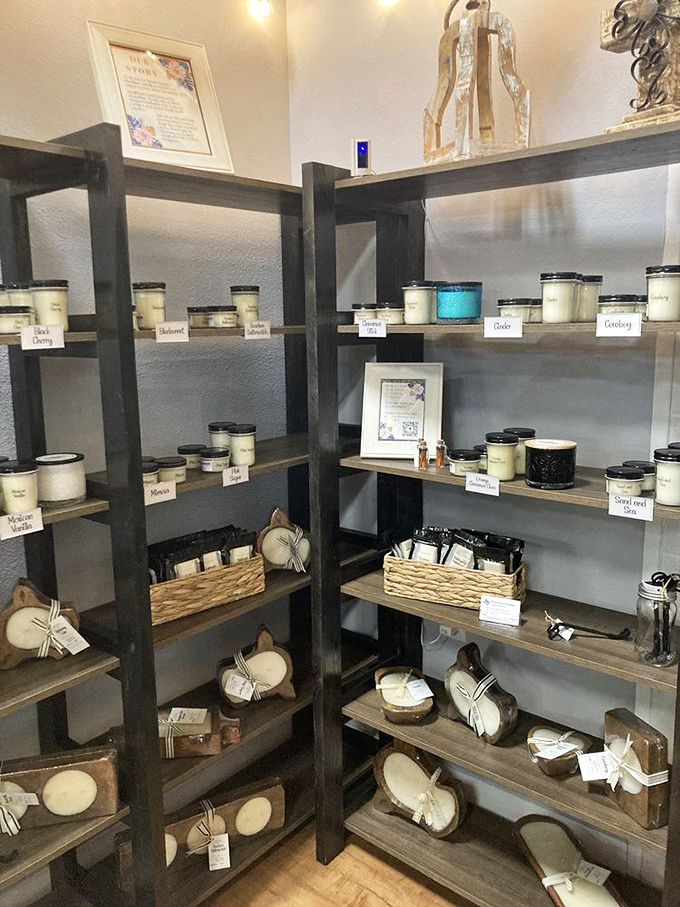 Soap and candle corner: where practical meets pretty, and your bathroom suddenly feels inadequate compared to what it could become.