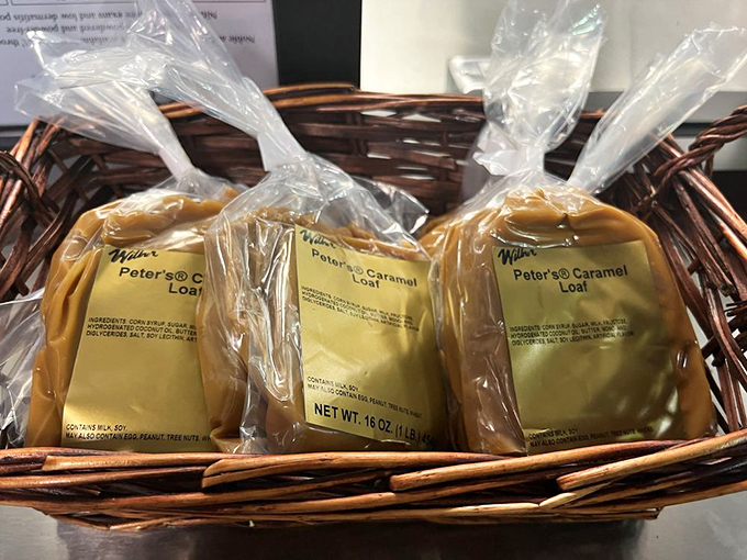 Caramel loaves nestled in wicker baskets&mdash;like edible bricks of amber sunshine that promise to stick to your teeth and your fondest memories.