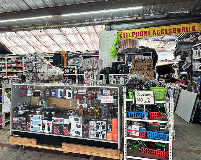 Modern bazaar meets tech oasis&mdash;where phone accessories multiply faster than your battery drains during vacation photo sessions.