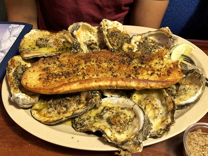 Chargrilled oysters surrounding a fish filet like courtiers around royalty&mdash;a seafood arrangement that demands your full attention.