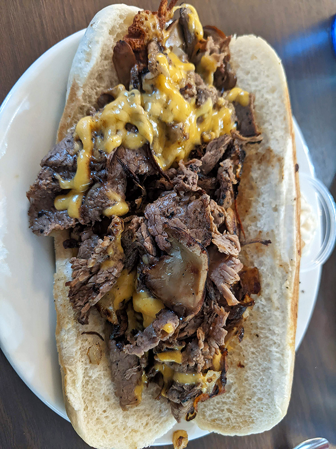 When a cheesesteak leaves Pennsylvania and settles in Ohio, it doesn't lose its identity&mdash;it just finds new friends in mushrooms and perfectly melted cheese.