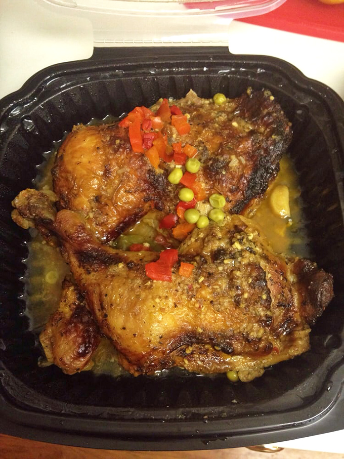 This isn't just chicken and yellow rice&mdash;it's comfort in a container, a hug from someone's abuela translated into perfectly seasoned protein and grains.