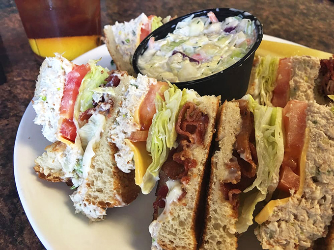 A club sandwich that doesn't need height gimmicks to impress&mdash;just layers of goodness that make lunch the meal you'll think about during breakfast.