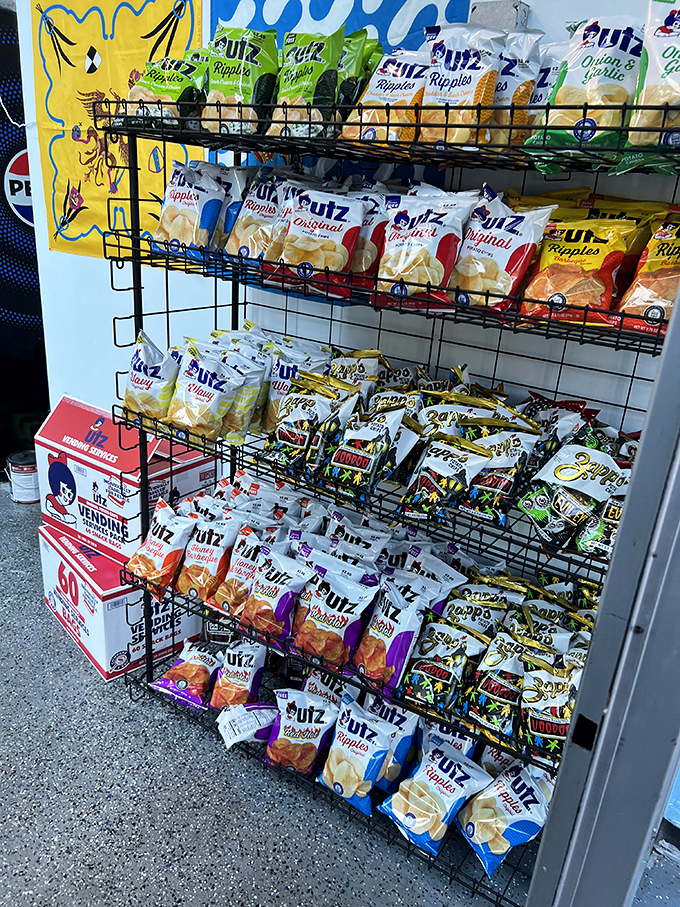 The chip selection at Shay's proves they understand that great sandwiches deserve equally great sidekicks. Hello, Utz, my old friend!