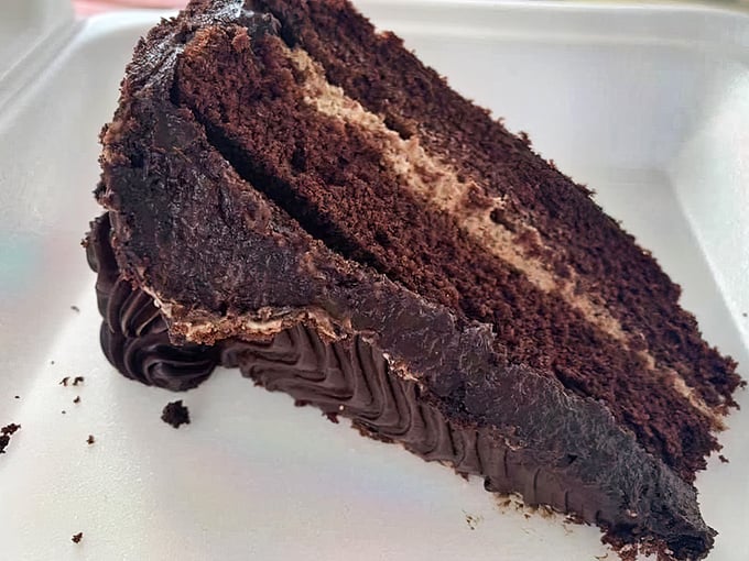 This chocolate cake isn't just dessert&mdash;it's the grand finale to a symphony of flavors, rich enough to make you contemplate life choices.