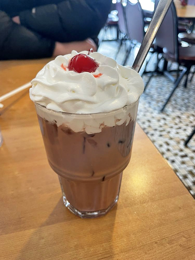 This isn't just a chocolate cherry cordial&mdash;it's what happiness would look like if it took liquid form. Whipped cream crown optional but highly recommended.