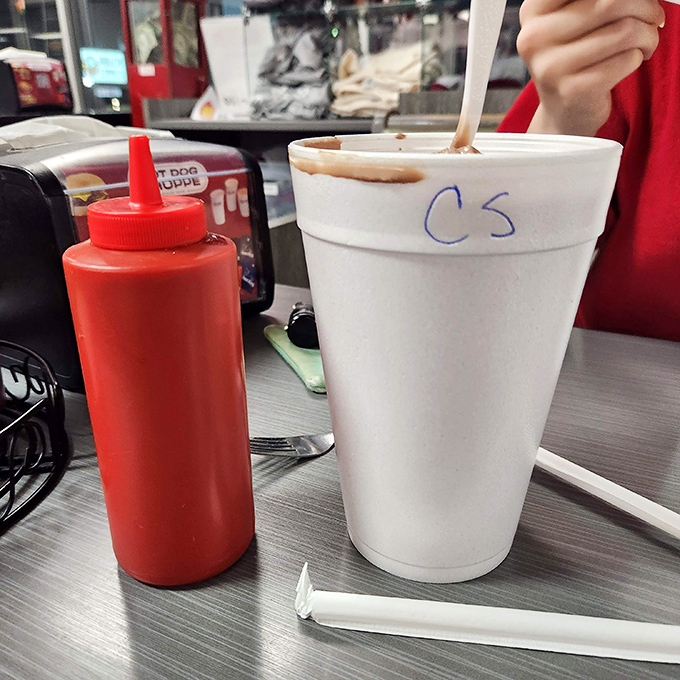 That classic shake isn't just a beverage &ndash; it's a creamy companion to your meal, patiently waiting its turn in the flavor parade.